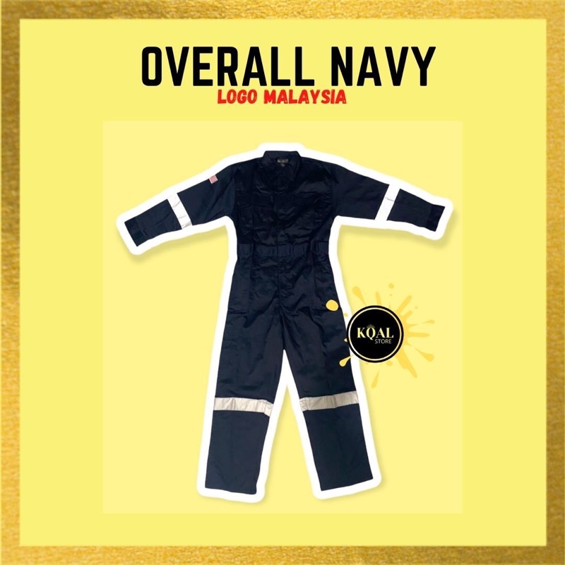 COVERALL / OVERALL NAVY TLDM (LOGO MALAYSIA)READY STOCK 🔥 | Shopee Malaysia