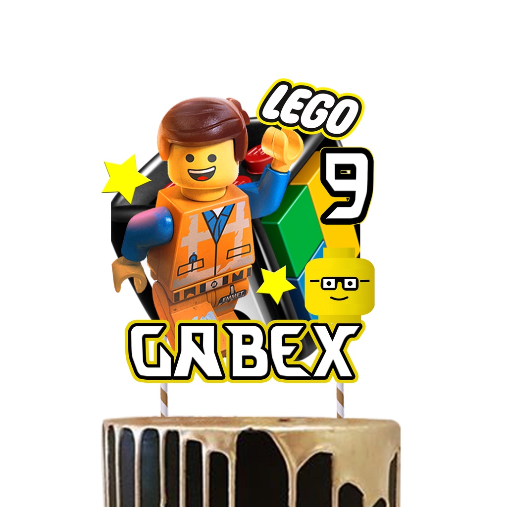 LEGO CAKE TOPPER BIRTHDAY | Shopee Malaysia