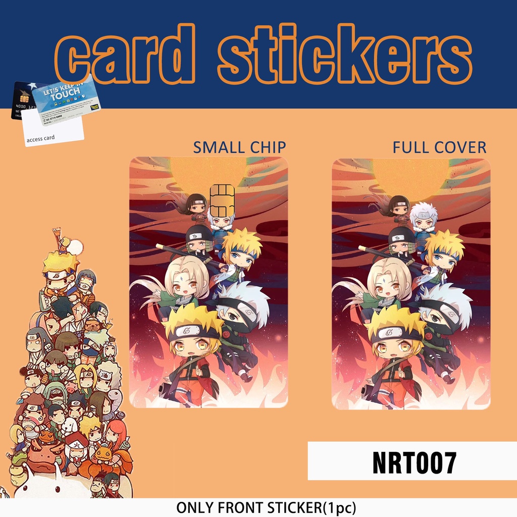 NARUTO CARD STICKER - NARUTO KAD STICKER - ANIME STICKER - ACCESS CARD ...