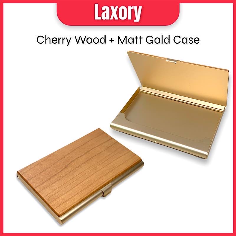 Wood Name Card Case With Custom Name With Namecard Holder | Shopee Malaysia