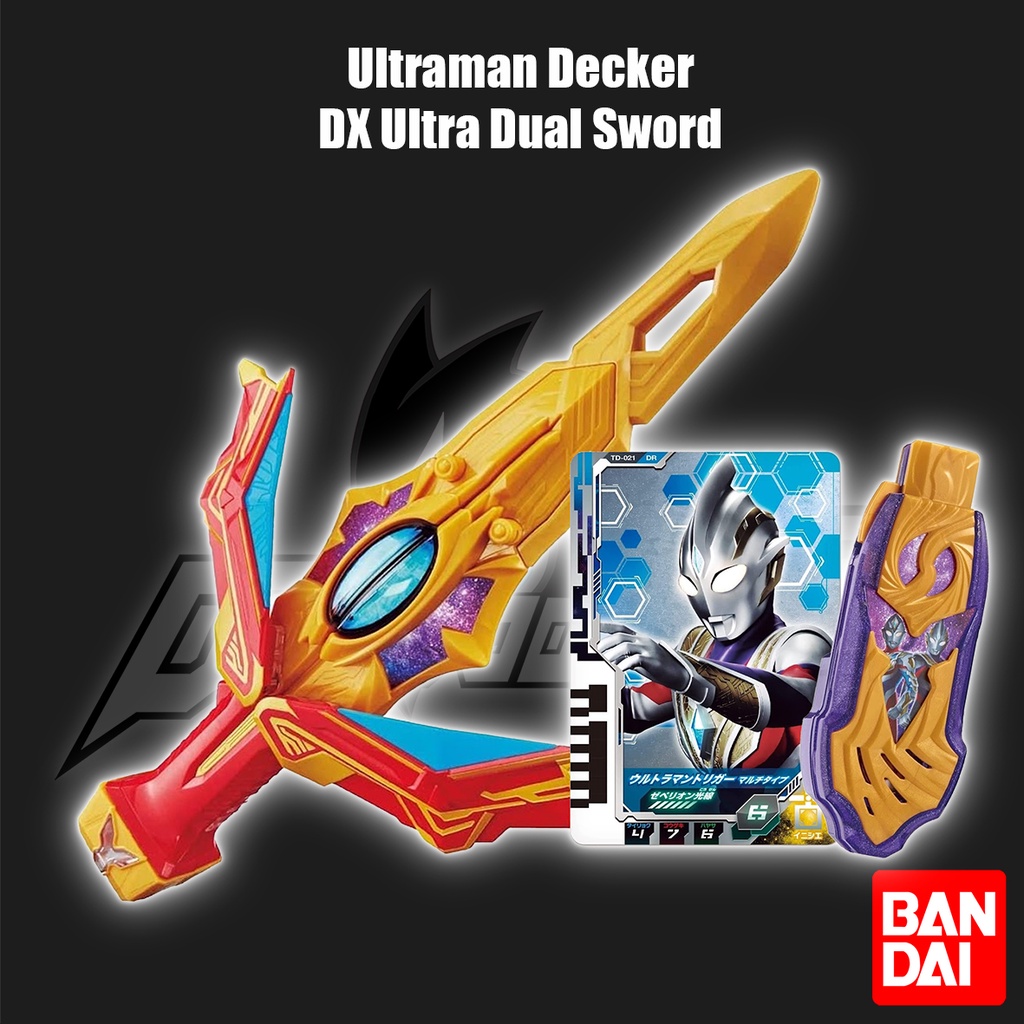Ultraman Decker DX Dual Sword With Trigger Ultra Dimension Card & Hyper ...