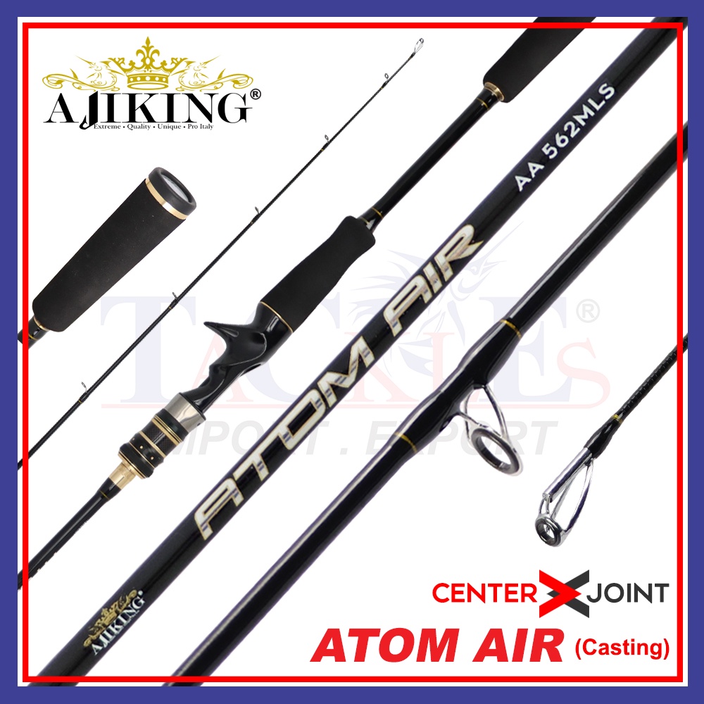 (5'6'' - 6'6'') Ajiking Atom Air Casting Rod Fishing Rod Joran Pancing ...