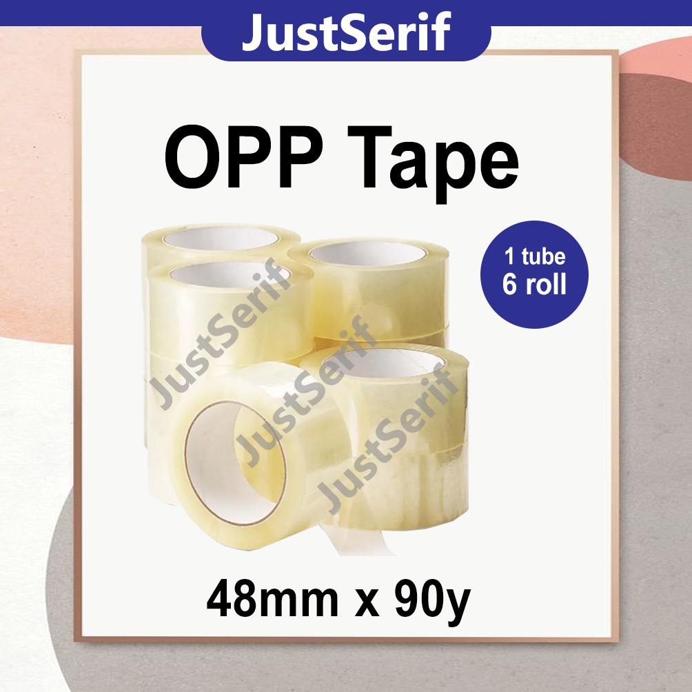 Opp transparent tape 48MM X 90 Yard Packaging Best Use [READY STOCK ...
