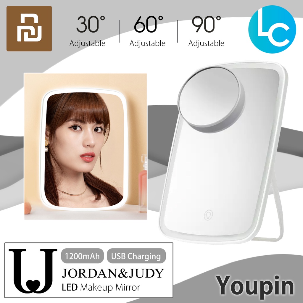 Jordan & Judy Portable LED Lighted Makeup Mirror Rechargeable with ...