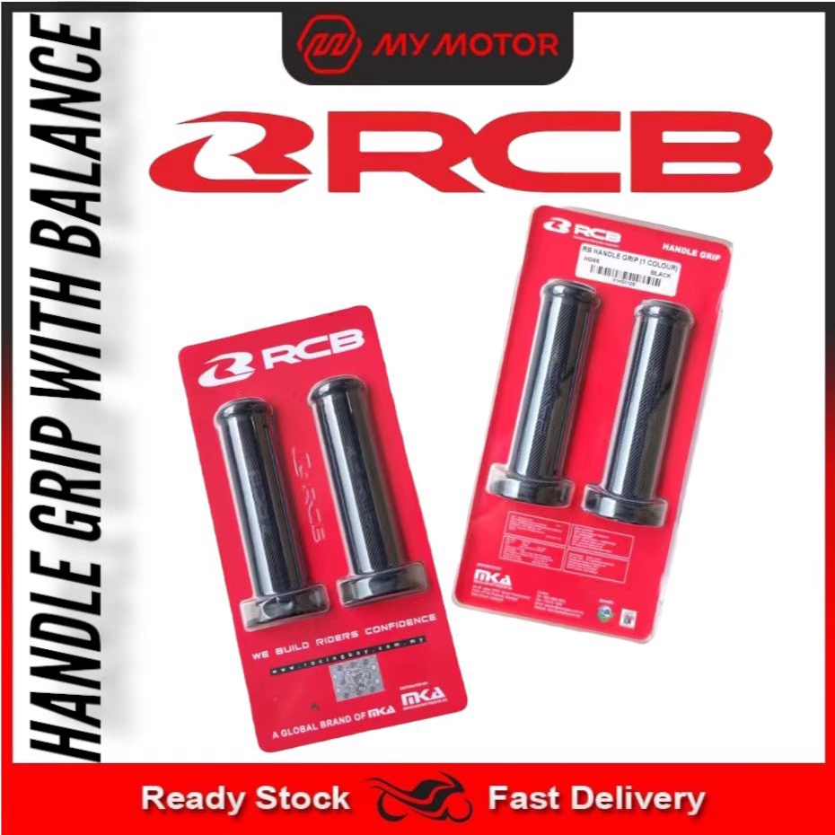 100% ORI RCB RACING BOY UNIVERSAL RUBBER HANDLE GRIP HG66 HG 55( BLACK ) THROTTLE GRIP | Shopee ...