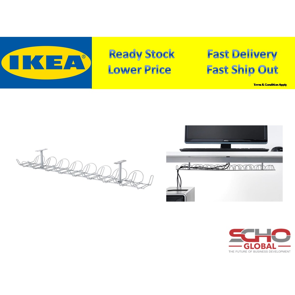 IKEA-SIGNUM Cable trunking horizontal, silver-colour, 70 cm | Shopee Malaysia