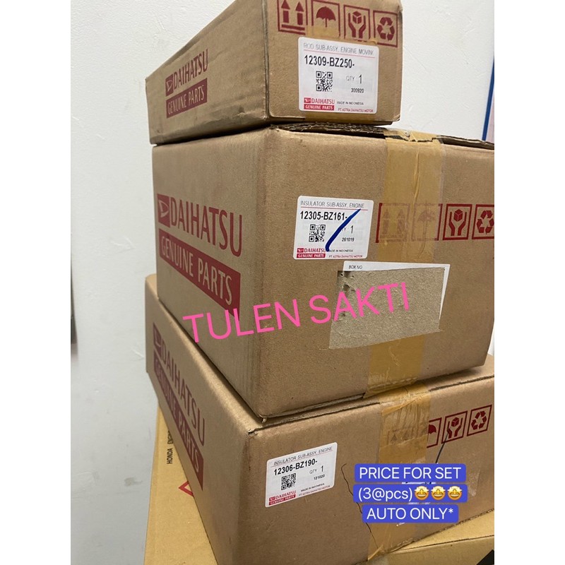 PERODUA BEZZA 1.0 , AXIA AUTO only* (2017>) ENGINE MOUNTING SET (3 ...