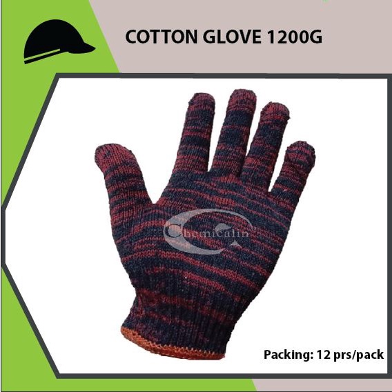COTTON GLOVE 1200G (12PRS/PACK) | Shopee Malaysia