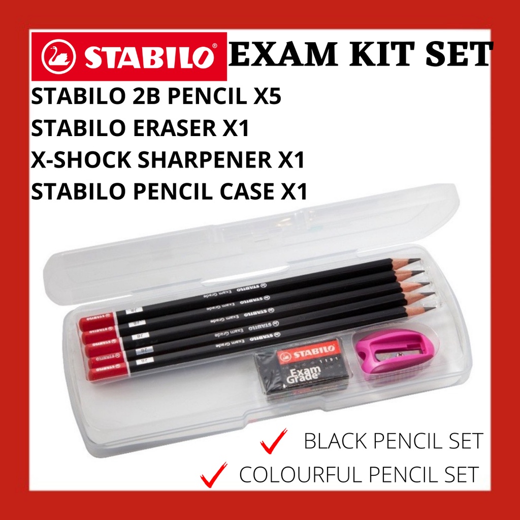 Graphite Pencil - Stabilo Exam Kit Pencil Set Stabilo Pencil Box ...