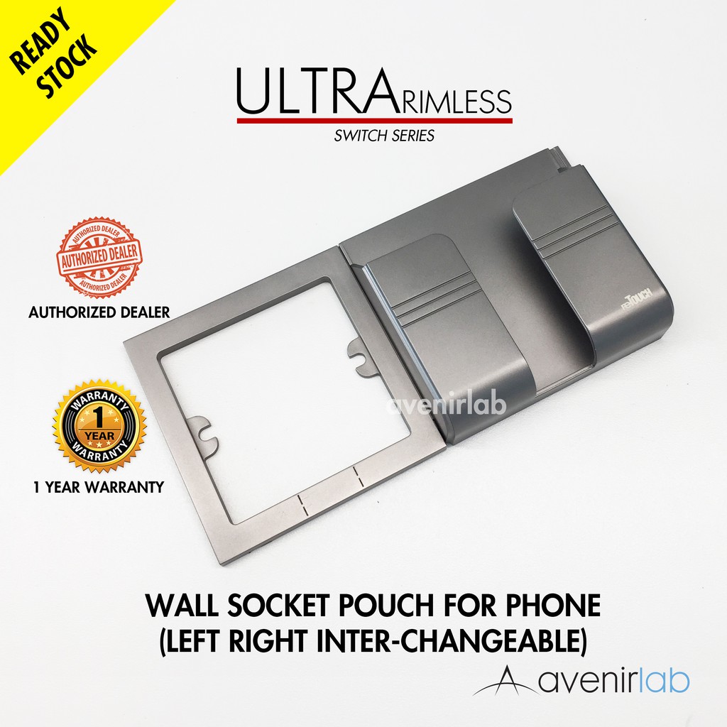 [GRAY] reTouch Ultra Rimless Switch 1/2/3/4 Gang 1/2Way Wall Switch 13A ...