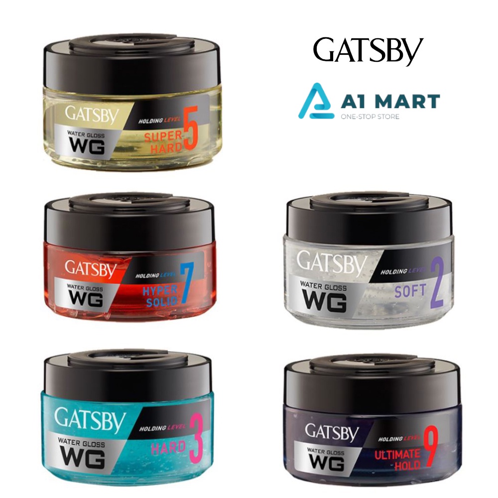 GATSBY WATER GLOSS ULTIMATE HOLD HYPER SOLID SUPER HARD HARD BLUE SOFT ...