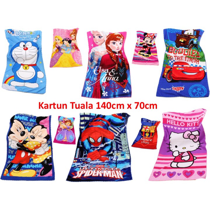 Gift/Tuala Kartun /毛巾/Tuala Mandi/Towel/Tuala/Kids Towel/Cartoon Towel ...