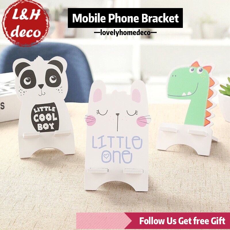 [L&H] Korean Style Creative Mobile Phone Holder Stand Cute Cartoon ...