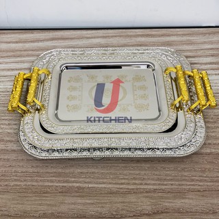 Silver Plated Tray, Dessert Tray, Cake Plate, Home Decoration / Wedding ...