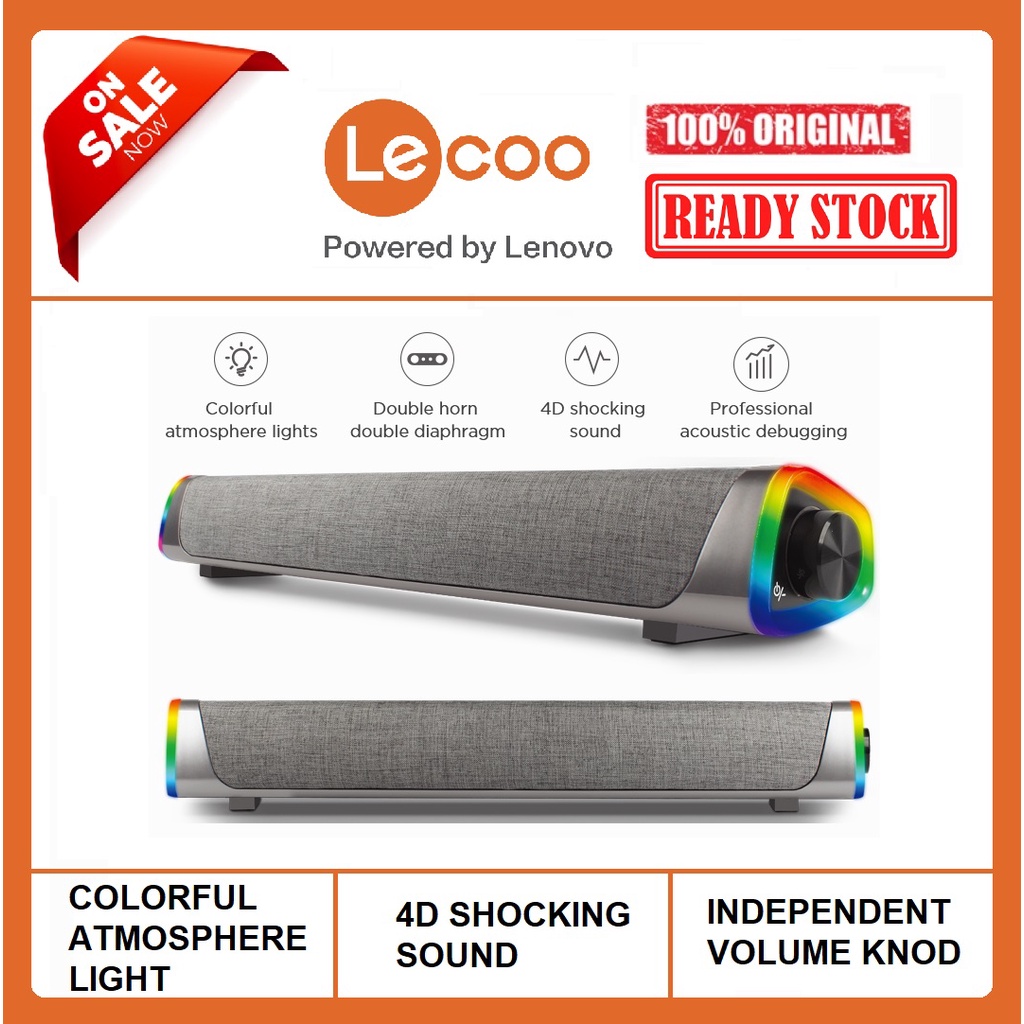 🔥 READY STOCK 🔥 LECOO DS101 USB STEREO MUSIC SURROUND SUBWOOFER SPEAKER ...