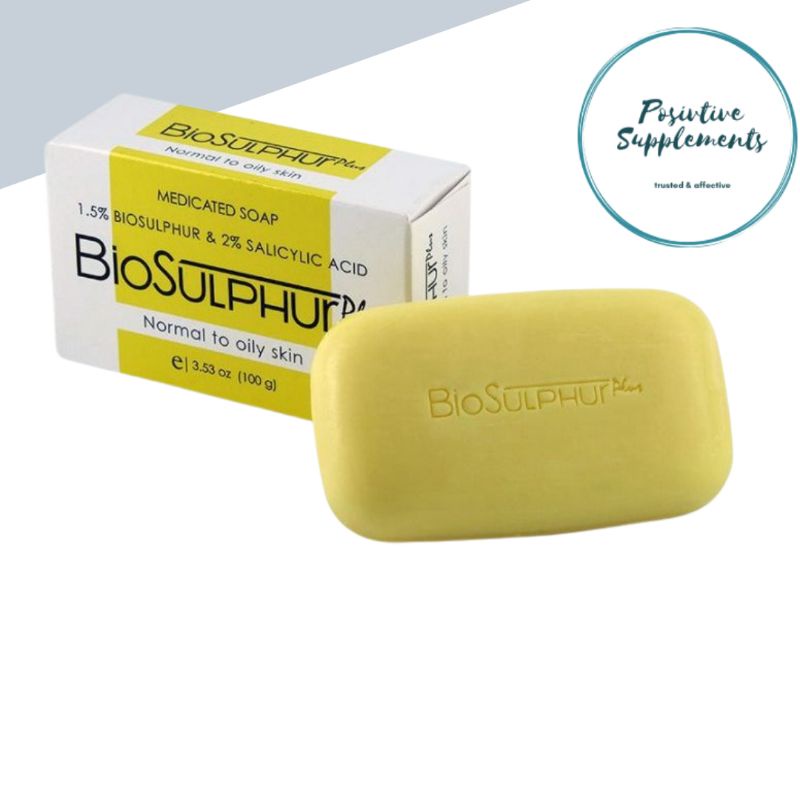 BIOSULPHUR BIO SULPHUR MEDICATED SOAP BAR 100G SABUN BERUBAT | Shopee ...