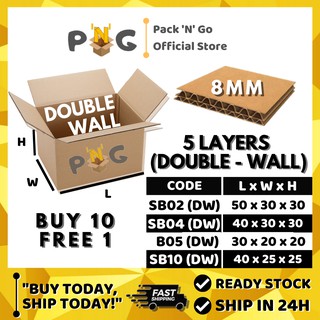 Carton Box Double Wall 5 Layers Packing Box Packaging Box Kotak - BA ...