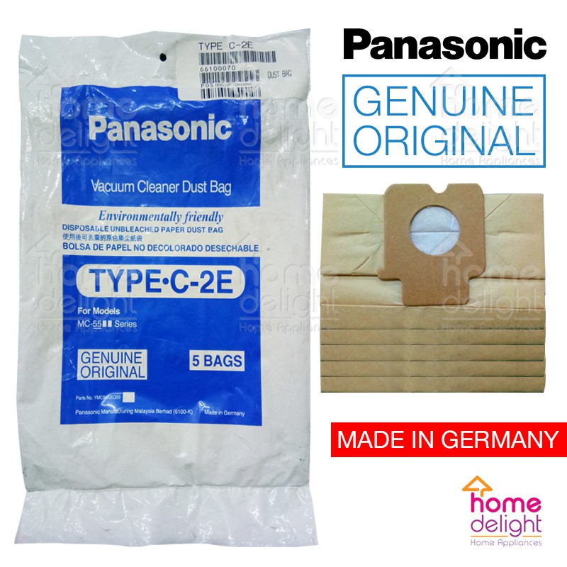 Panasonic Vacuum Dust Bag Filter C-2E / Panasonic Paper Bag Type C-2E ...