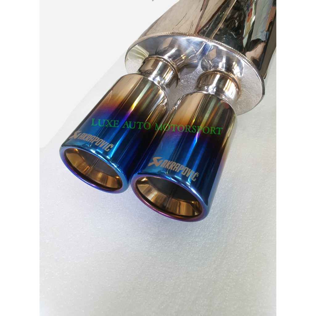 Exhaust Akrapovic Sport Muffler Twin Tips(Titanium) Good Quality and ...