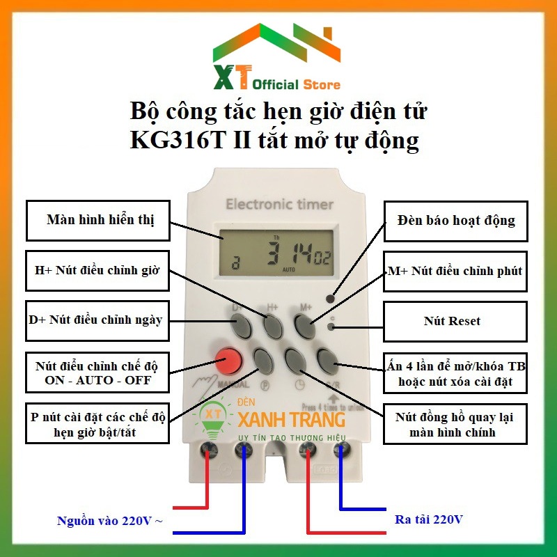 Smart timer KG316T-II Industrial standard automatic on/off switch 25A ...