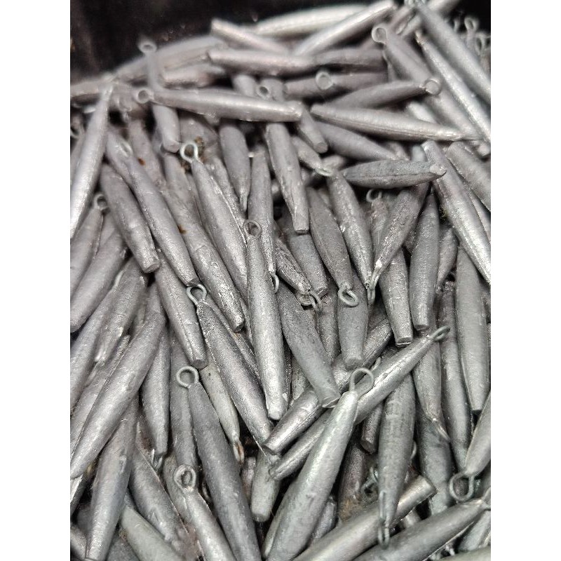 ( 3 pcs ) Batu Ladung / Timah * WLS Size 1 * Fishing Lead Sinker ...