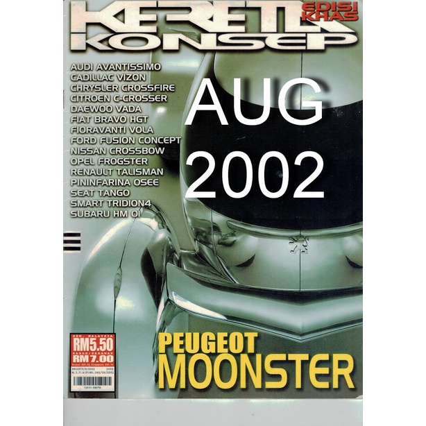 MAJALAH KERETA (KONSEP) EDISI KHAS (AUG 2002) | Shopee Malaysia