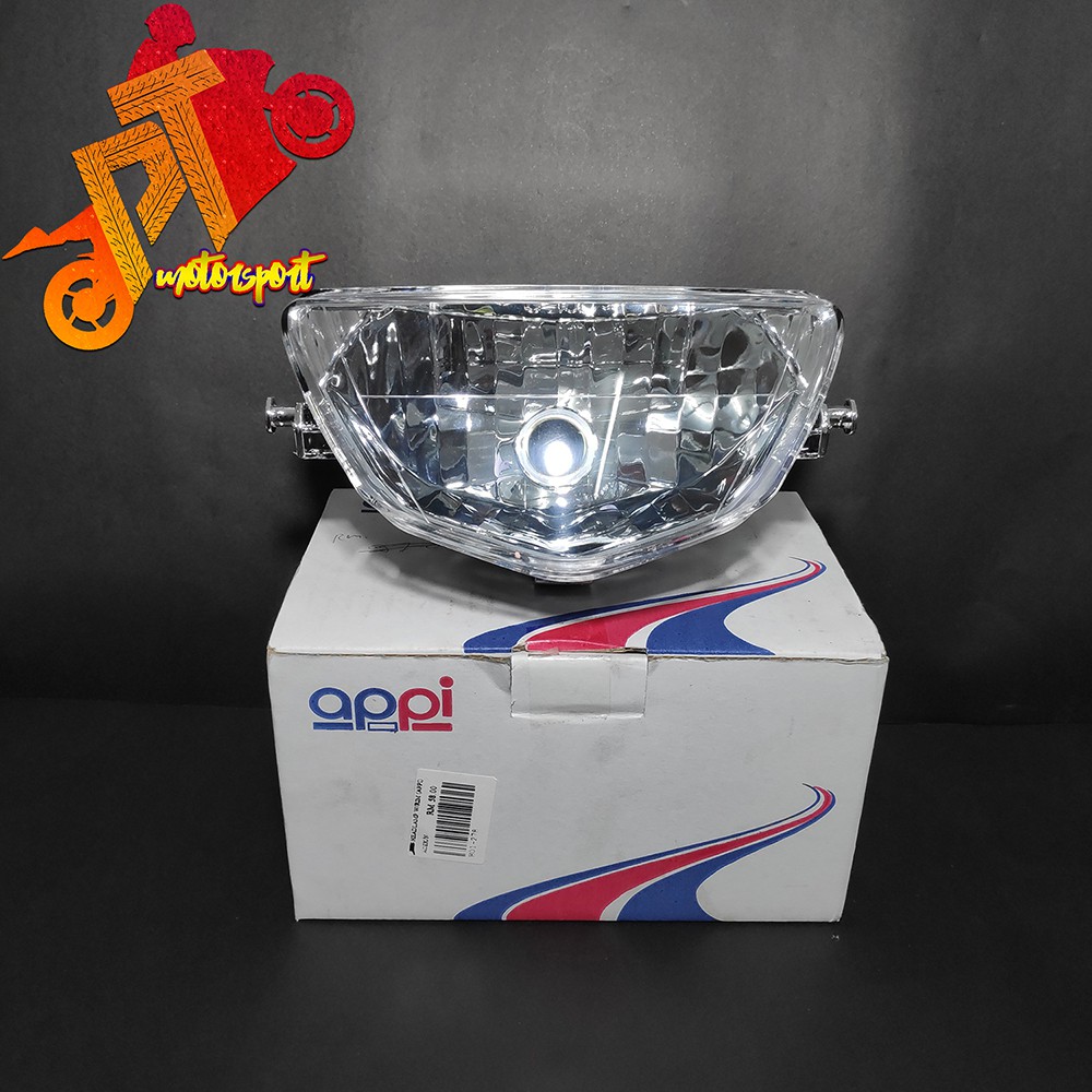 Yamaha 125ZR 125Z Head Lamp Crystal Appi Lampu Depan smoke clear viss ...