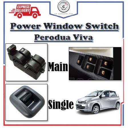 Perodua Viva OEM Power Window Single Switch and Main Switch | Shopee ...