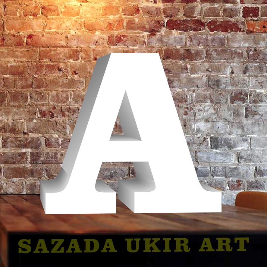 8cm S3 Abjad/Alphabet Alphabet Letter wedding Decoration Table Sign ...