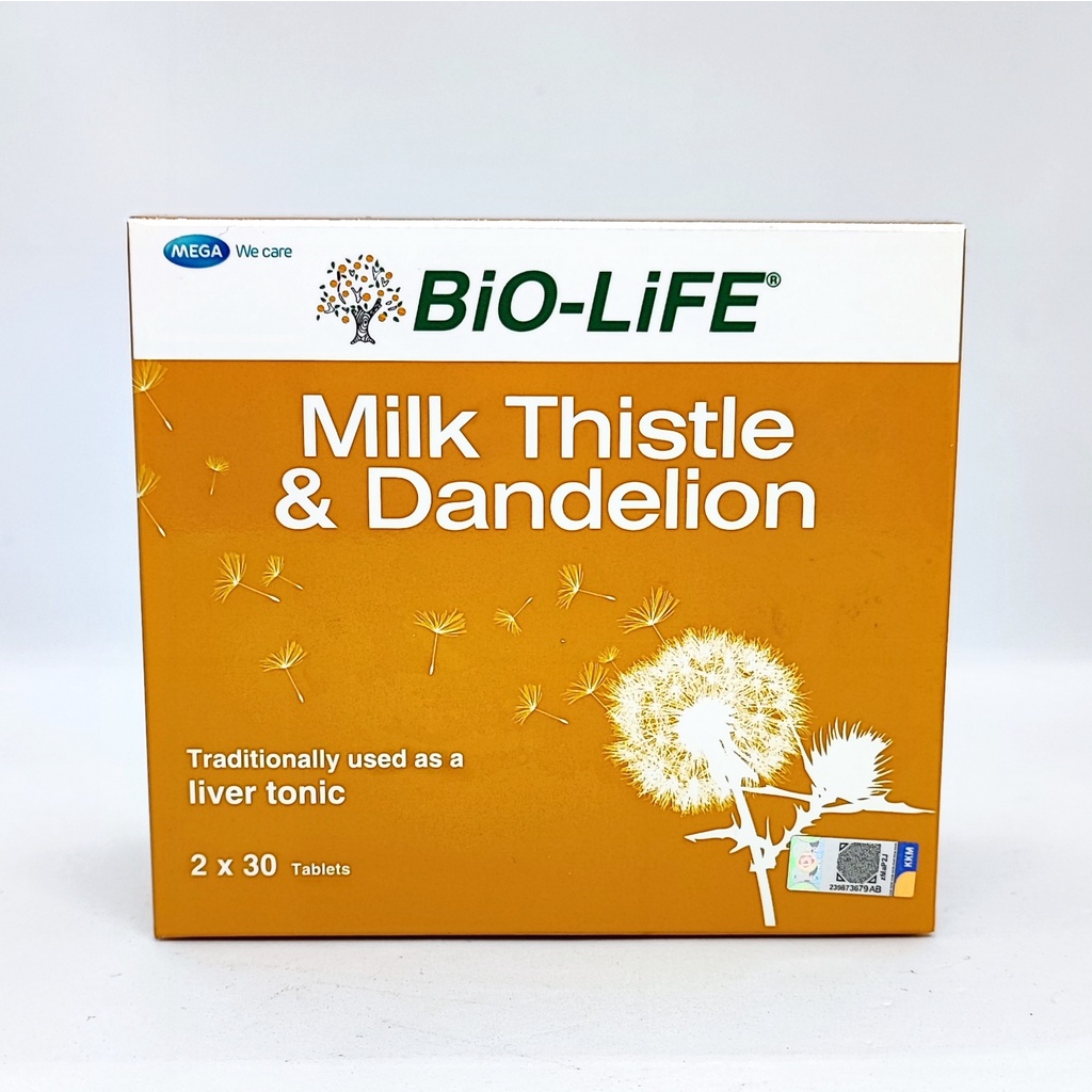 BiO-LiFE Milk Thistle & Dandelion 2 x 30 tablets (For Liver Health ...