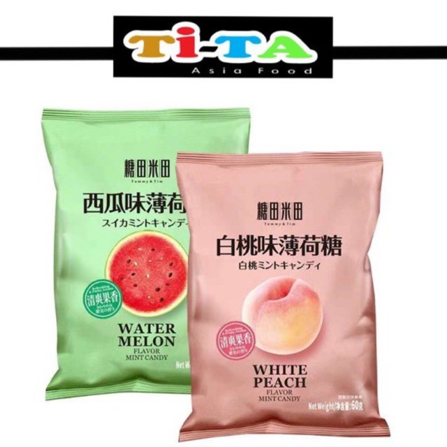 Tita Mint Candy —Watermelon🍉,White Peach🍑 西瓜&白桃薄荷糖 | Shopee Malaysia