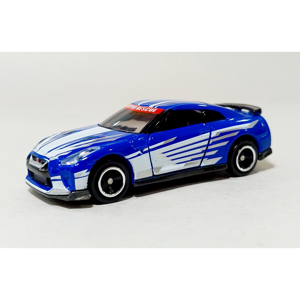 Unbox Tomica Nissan Skyline GT-R R35 Blue Wing Color Scale 1/62 Car ...