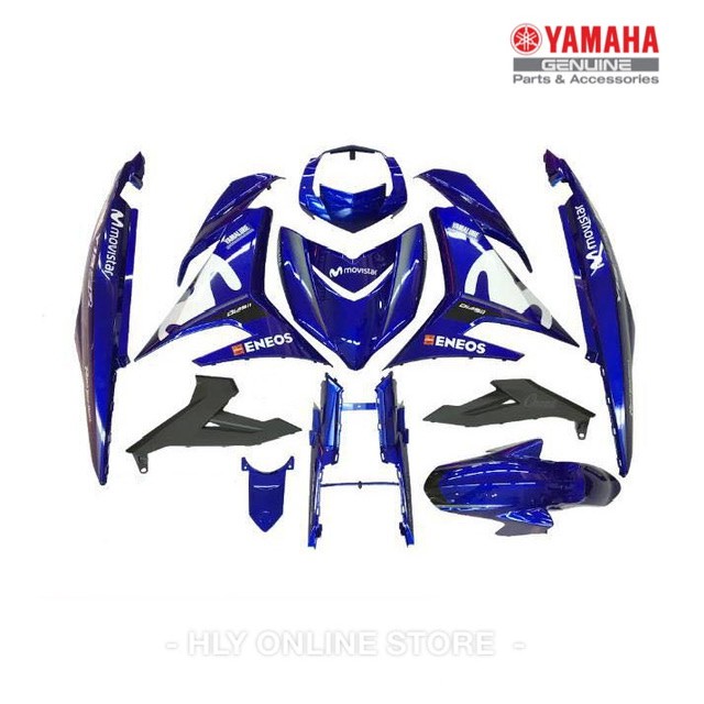 Cover Set & Stripe Yamaha Y15ZR Y15 Ysuku V1 100% Original HLY ( Movistar 2018 ) | Shopee Malaysia