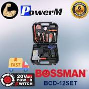 BOSSMAN 12V Lithium -lon Cordless Drill Driver(with tools kit) | Shopee ...