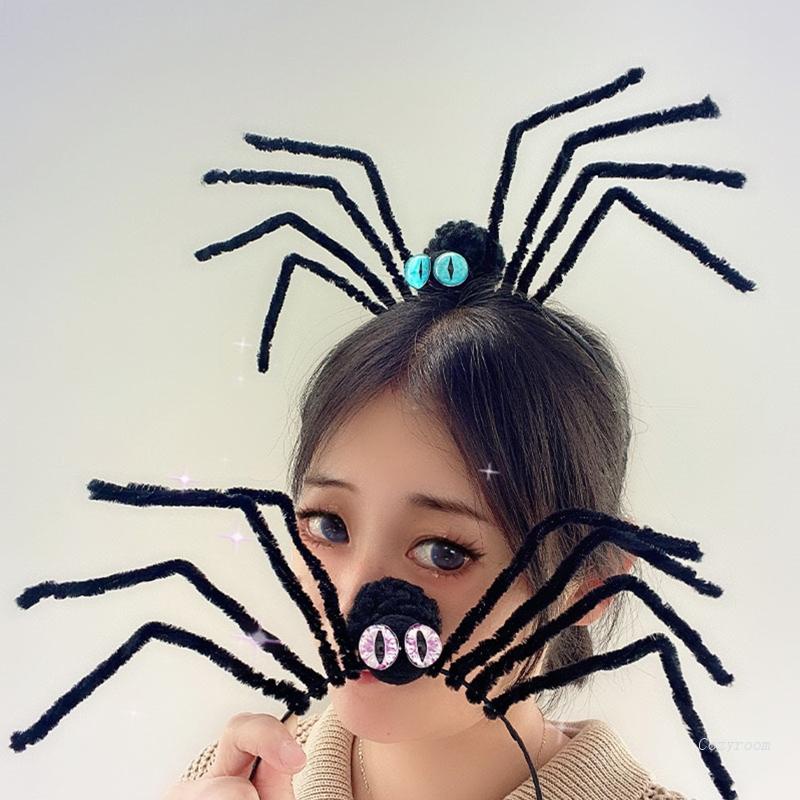 Cozy Gothic HairHoop Spider Headband Halloween Tiaras Crown Photo Shoot ...