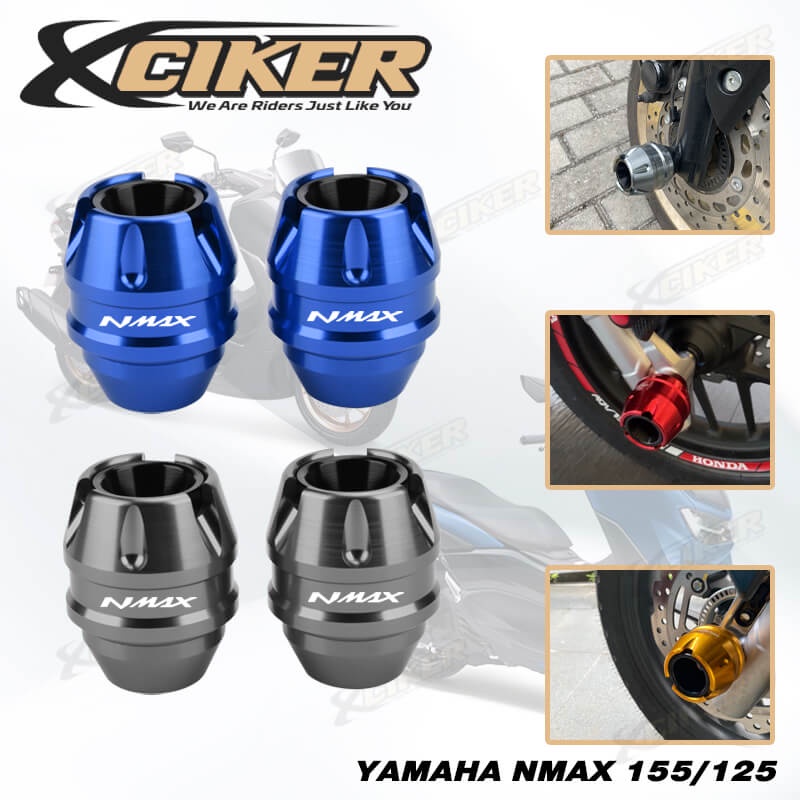 For YAMAHA NMAX 155/125 Motorcycle Axle Cap Front Wheel Fork Slider ...