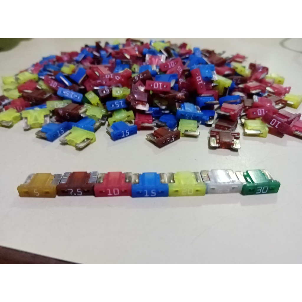 Automotive Micro Fuse 5a/7.5A/10A/15A/20A/25A/30A Used Japan (Code F07 ...