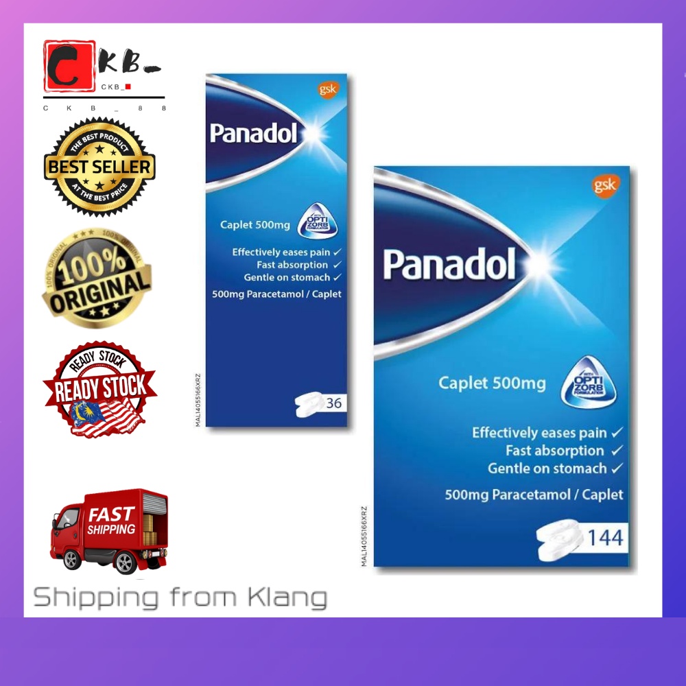 🔥Ready Stock🔥GSK Panadol Optizorb 500mg - 36 / 144 's biji - 1 box ...
