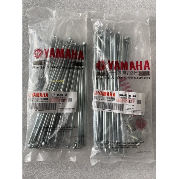 YAMAHA RXZ ORIGINAL 100% LIDI DEPAN BELAKANG FRONT SPOKE 1TN-F5104 REAR ...
