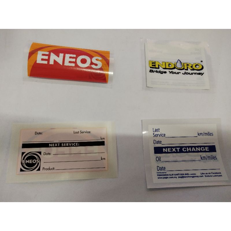 STICKER MILEAGE OIL FLUID SERVICE STICKER MILE | Shopee Malaysia