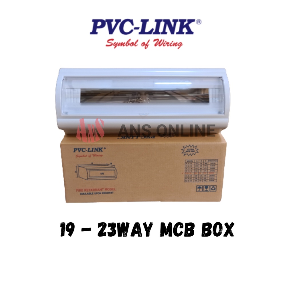 19 - 23 Way PVC LINK ABS Mcb Distribution Box DB Plastic Box Consumer ...