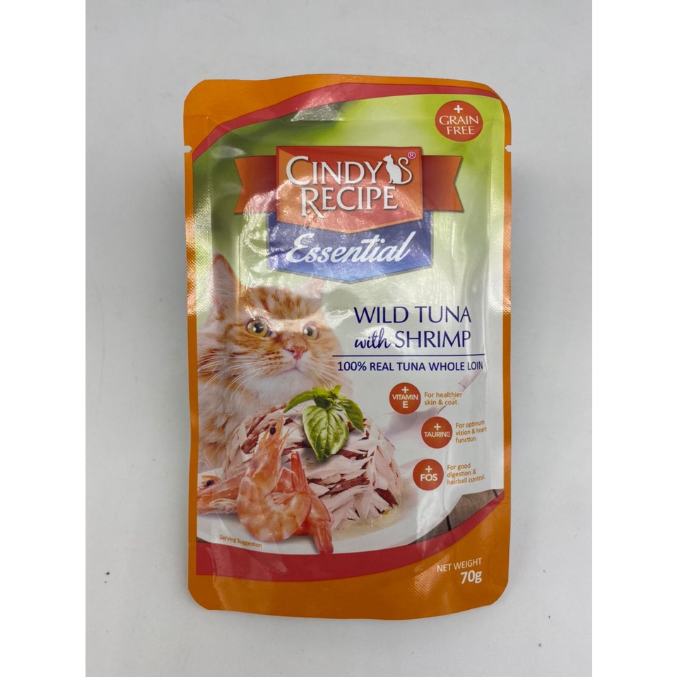 (6Packs/12packs X 70g) Cindy Recipe Essential Wet Cat Food For Cats ...