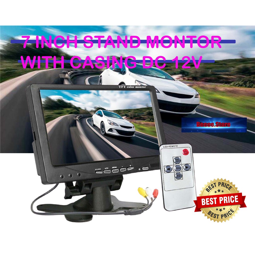 7 INCH STAND MONTOR WITH CASING DC 12V 💥DC MONITOR💥 | Shopee Malaysia