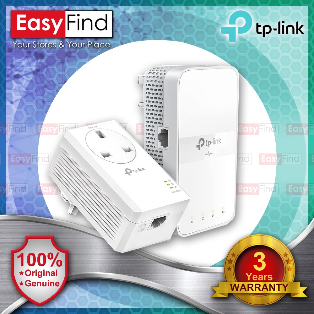 TP-Link TL-WPA7617 KIT AV1000 Gigabit Passthrough Powerline AC Wi-Fi ...