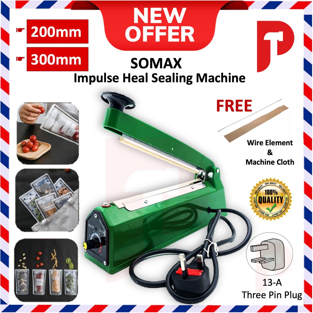 Impulse Sealer Machine 🔥 Ready Stocks 🔥Laminate Press Plastic Bag ...