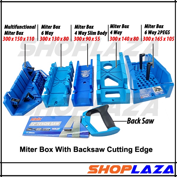 Miter Box With Backsaw Cutting Edge / Angle Cutting Saw Degree Clamping ...