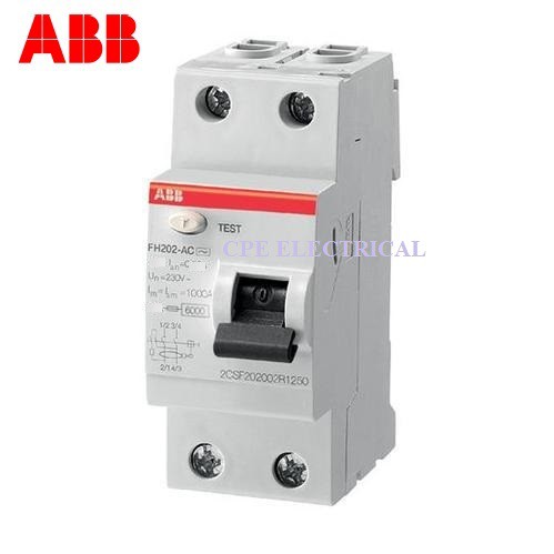 ABB FH202 63A 2P 30mA 100mA ELCB RCCB Made in ITALY | Shopee Malaysia