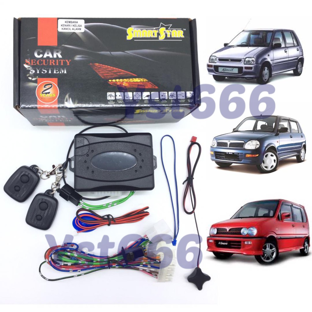 Perodua Kancil, Kelisa, Kenari, Kembara Plug & Play Car Alarm System ...
