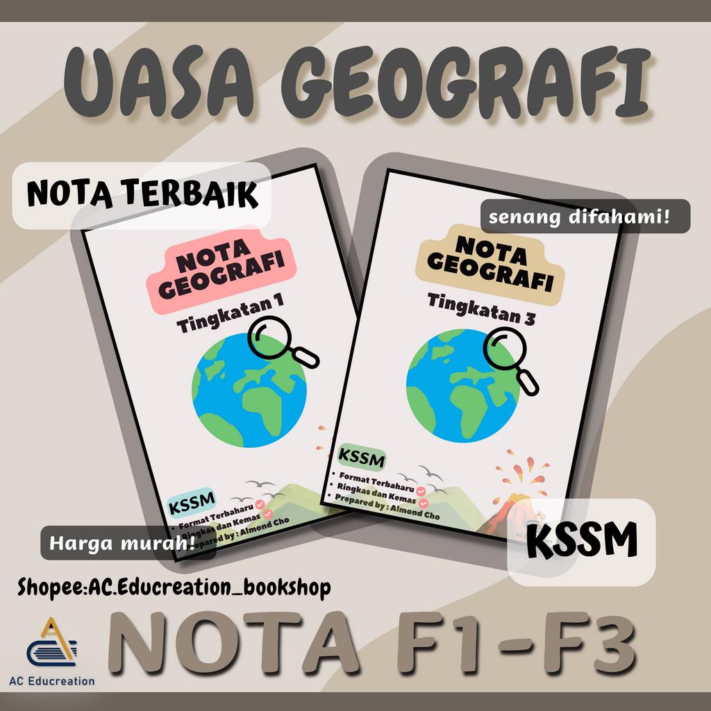 GEOGRAFI TINGKATAN 1 - 3 KSSM NOTA LENGKAP [Malay Version] #NOTA ...