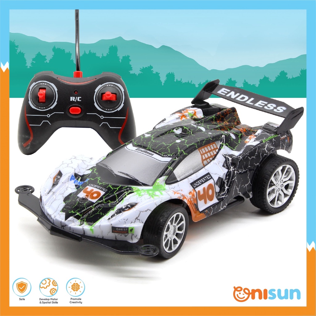 Kids Boy Fun Remote Control Racing Sport Car Vehicle with LED Light ...